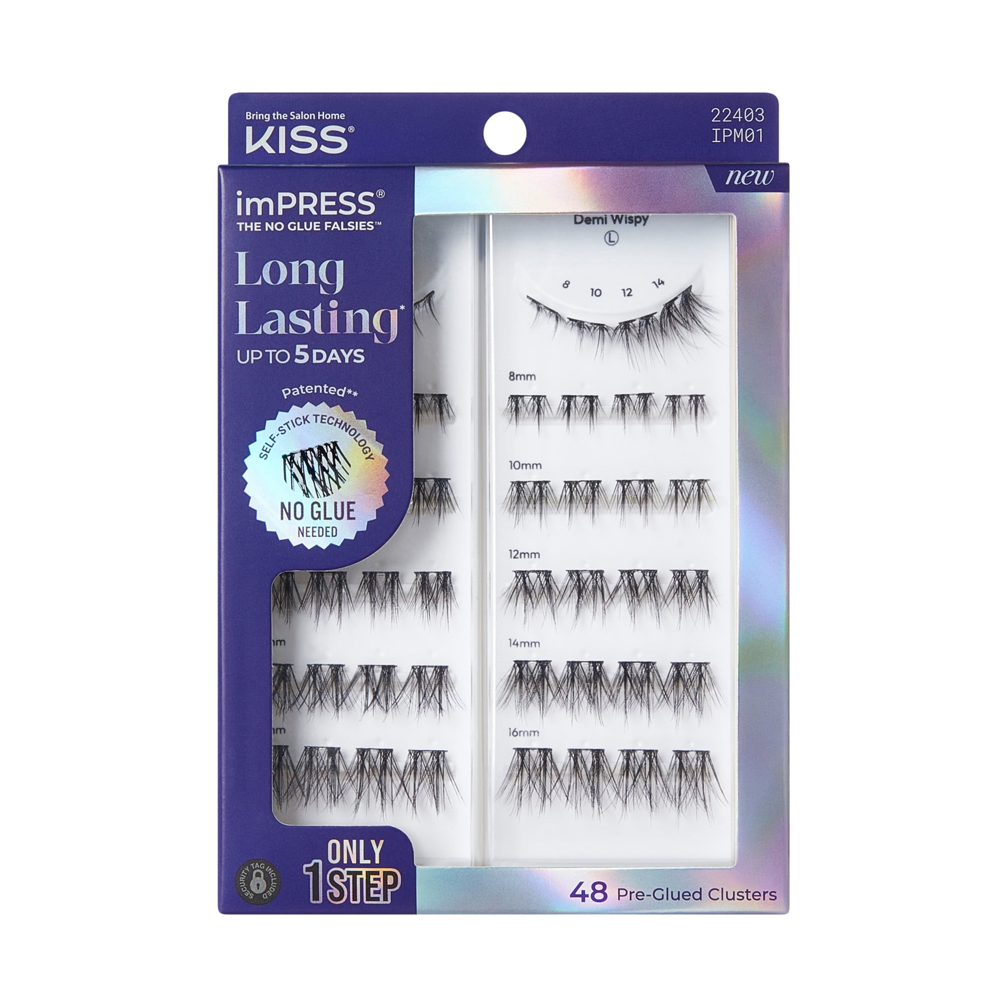 Click here for Kiss Impress Press On Long Lasting Multi 01  Lash... prices