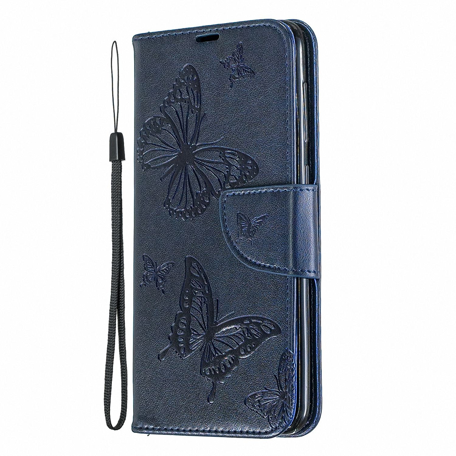 Allytech Galaxy A50 Case, Slim Fit PU Leather Folio Butterfly Embossed ...