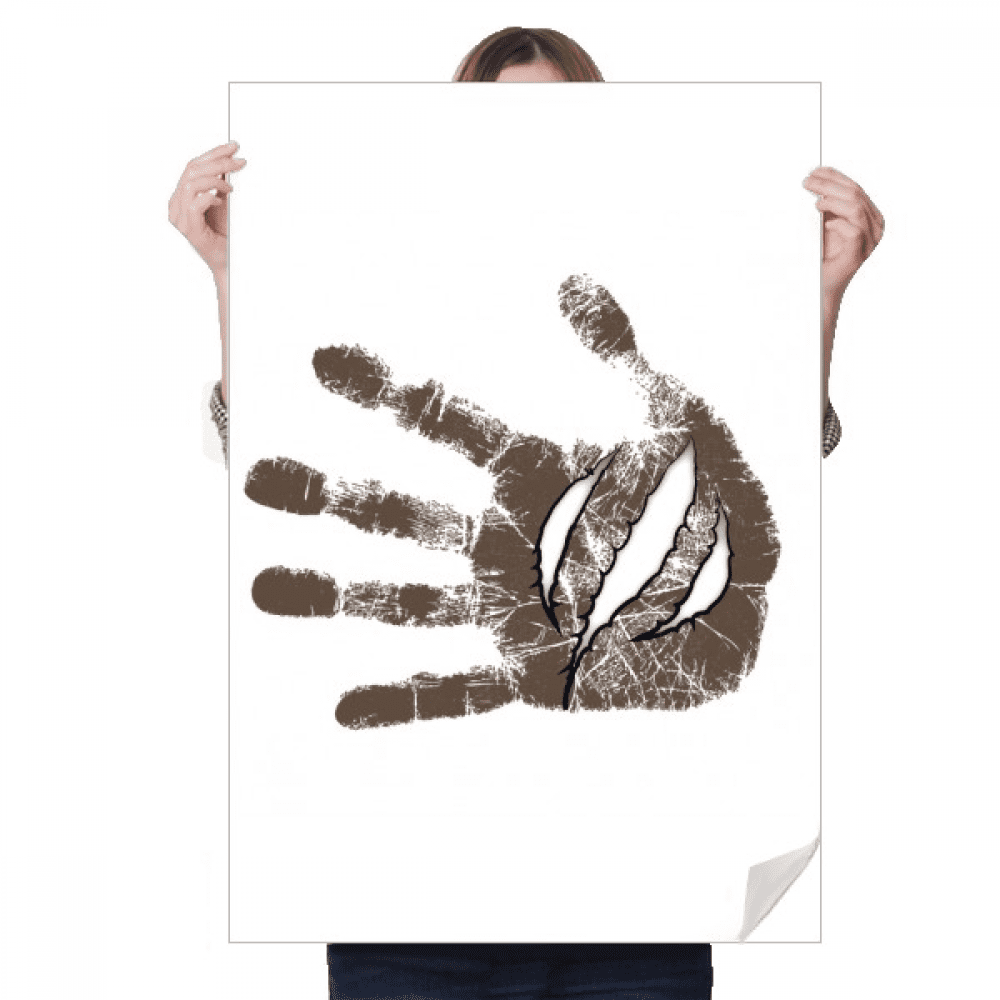 Laceration Marks Handprint Wound Sticker Decoration Poster Playbill ...