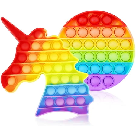 2 Packs Push Pop Poop it Fidget Toy, Sensory Anxiety Stress Relief ...