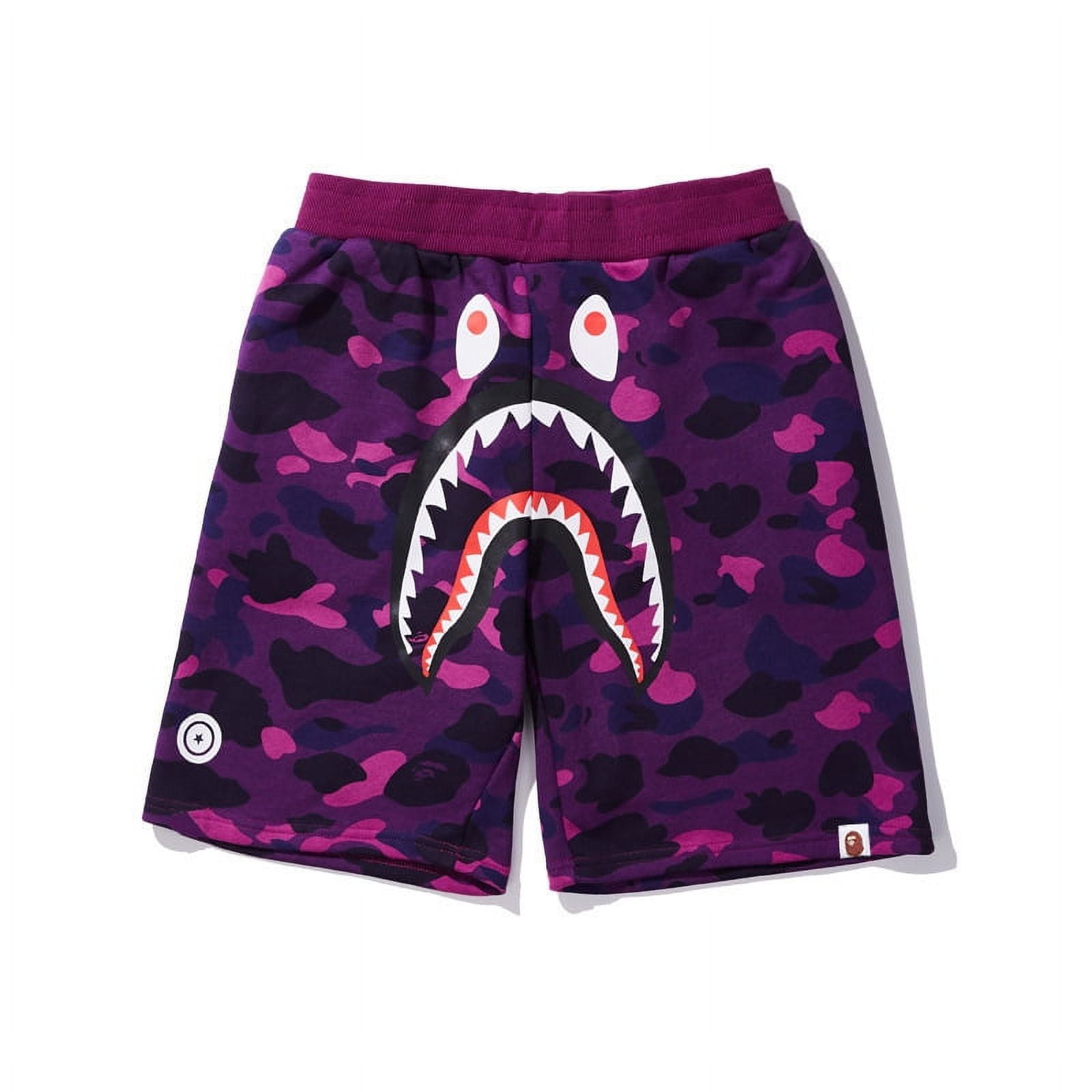 Click here for Bape Men Summer Casual Shorts  3d Print Shark Head... prices