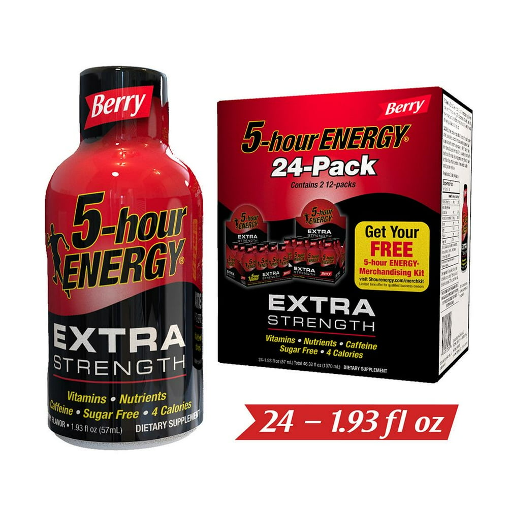 5 Hour Energy Extra Strength Berry, 24 pk - Walmart.com - Walmart.com