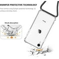 CFHADD-for iPhone XR Clear Case with Adjustable Neck Cord Lanyard Strap ...