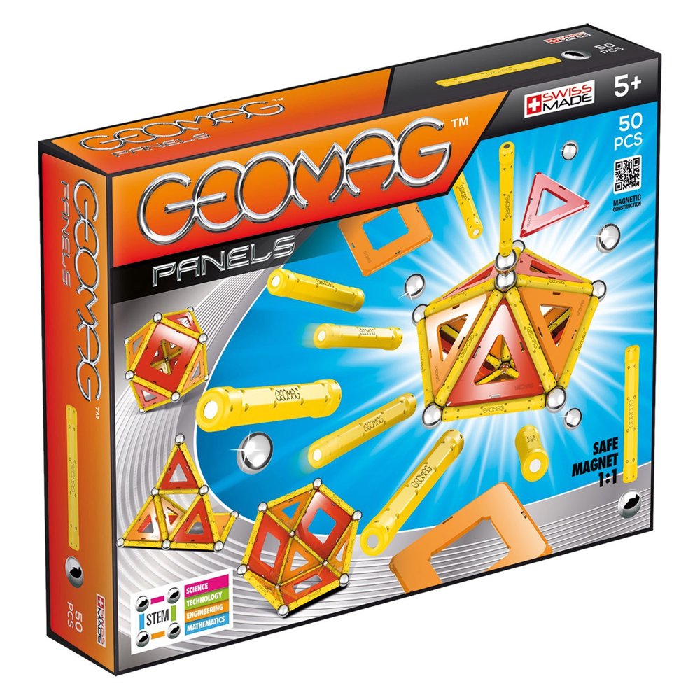 Geomag Panels 50 Piece Magnetic Construction Set - Walmart.com ...