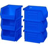 Akro-Mils, Stackable Storage Bins, 30210, Blue 6-Pack - Walmart.com