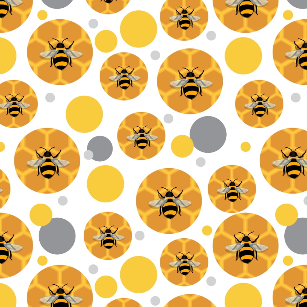 Bee on Honeycomb Premium Gift Wrap Wrapping Paper Roll - Walmart.com