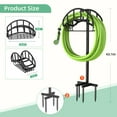 Freestanding Heavy Duty Metal Garden Hose Holder with Detachable ...