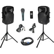 Proreck Club 6000 15-inch 6000W Stereo PA Speaker System, Bluetooth, 2 ...
