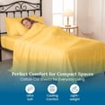 4 Piece Cot Sheet Set Golden Solid Size (30 "x 80 "), 100% Egyptian ...