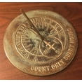 Rome Brass Count Only Sunny Hours Sundial, Aged Patina - Walmart.com