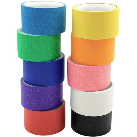 Colored Masking Tape for Arts & s, Labeling or Coding - Rainbow Washi ...