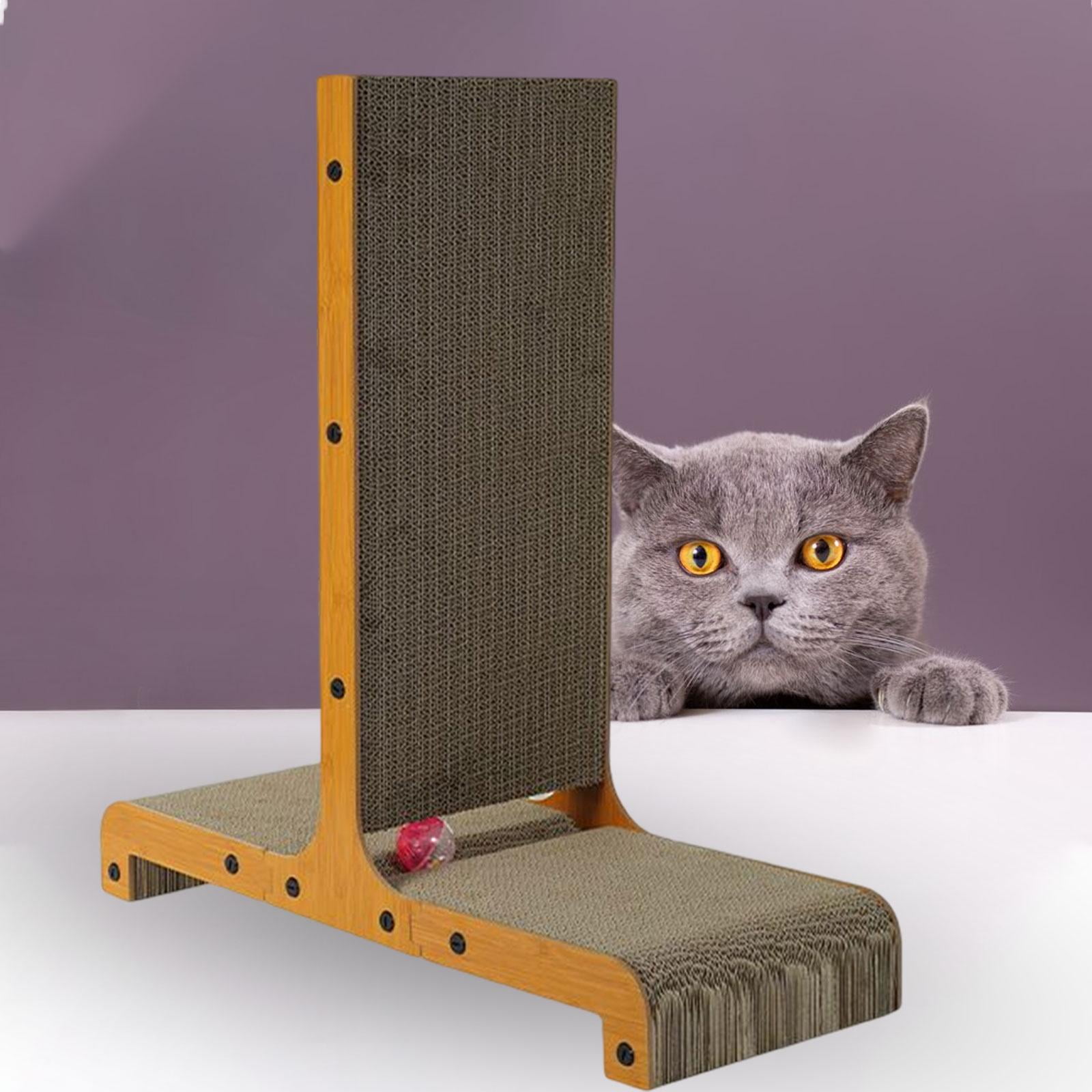 Standing Cat Scratcher Scratching Cardboard Interactive Play Toy for ...