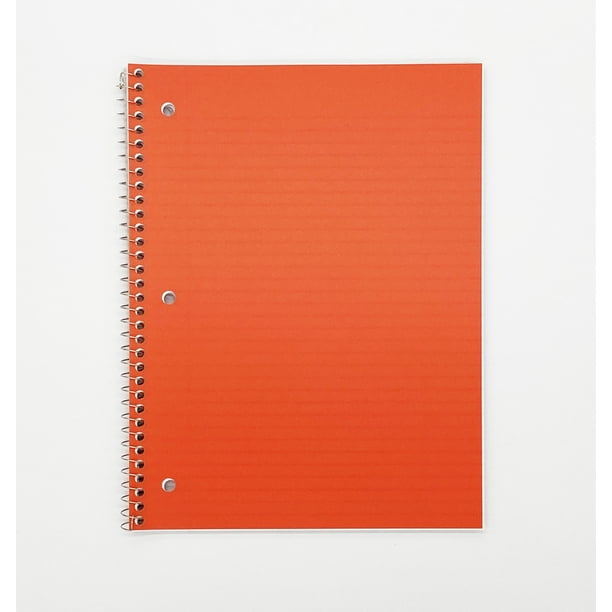 Pen + Gear Orange 80ct Poly Wirebound Notebook WR, 10.5 x 8 - Walmart ...
