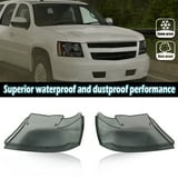 CROSSDESIGN Headlights Lens Cover Fit For 2007-2014 Chevy Tahoe ...