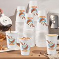 180 Pack 12 oz Disposable Paper Coffee Cups, Leakproof Hot and Cold ...