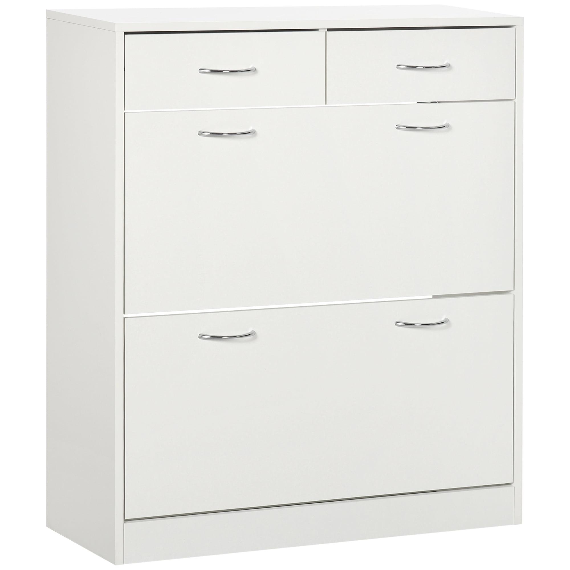 Click here for Homcom Entryway Shoe Cabinet With 2 Flip Drawers F... prices