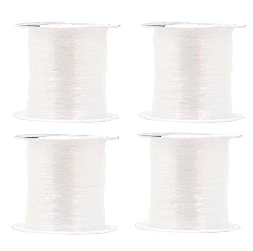 Mandala Crafts Clear Invisible Thread, Nylon Monofilament Line for ...