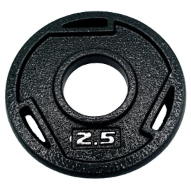 HAJEX Olympic Tri Grip Cast Iron Weight Plates 2 inch - (2.5LB, 5LB ...