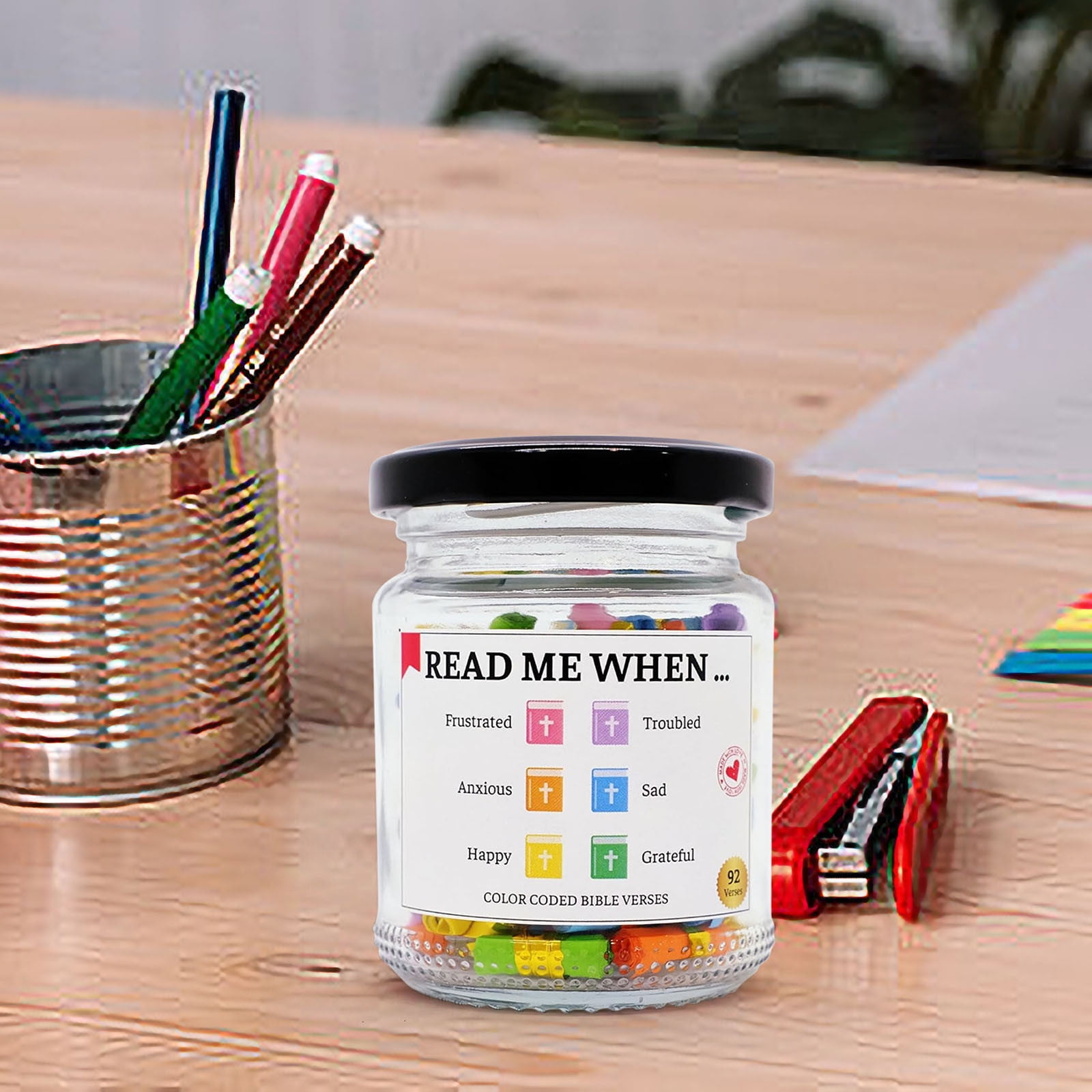 Bible Verses In Jar, Read Me When Bible Verses Gift Prayer Jar ...