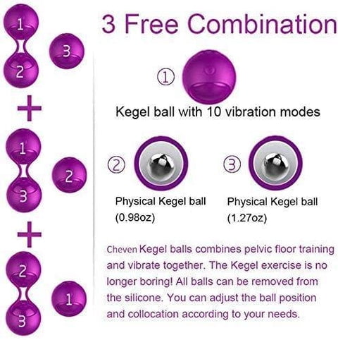 Buy Kegel Balls for Women Exercises, 2 in 1 Pelvic Floor Strengthening ...