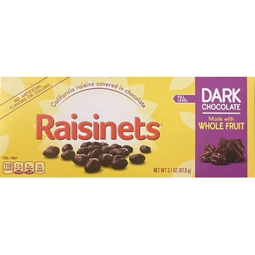Raisinets Milk Chocolate Covered Raisins - 3.1 oz. Theater Box ...