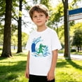 CONZONE Children Boys T Shirts Summer Cartoon Print Crew Neck Short ...