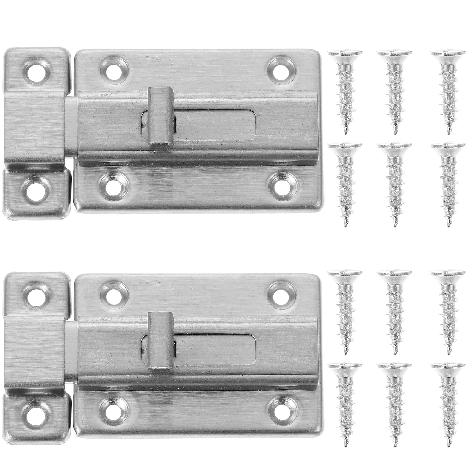 Door Lock Bolt Gate Hasp Latches Slide Barn Safety Sliding Holder Entry ...