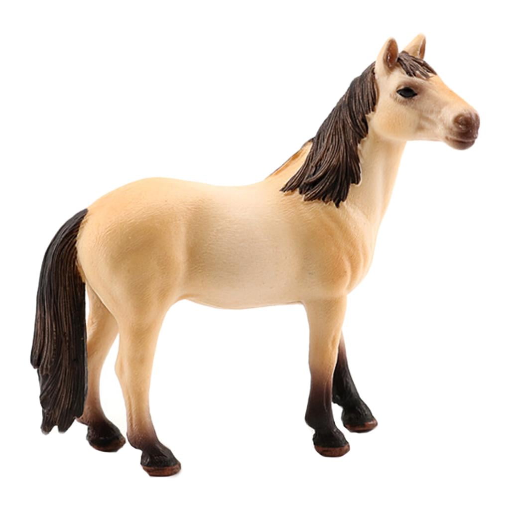 Realistic Animal Figure Toy Miniature Horse Figurine Statue for Kids ...