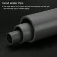Uxcell 27.2mm ID 32mm OD 0.33m Black PVC Rigid Round Pipe High Impact ...