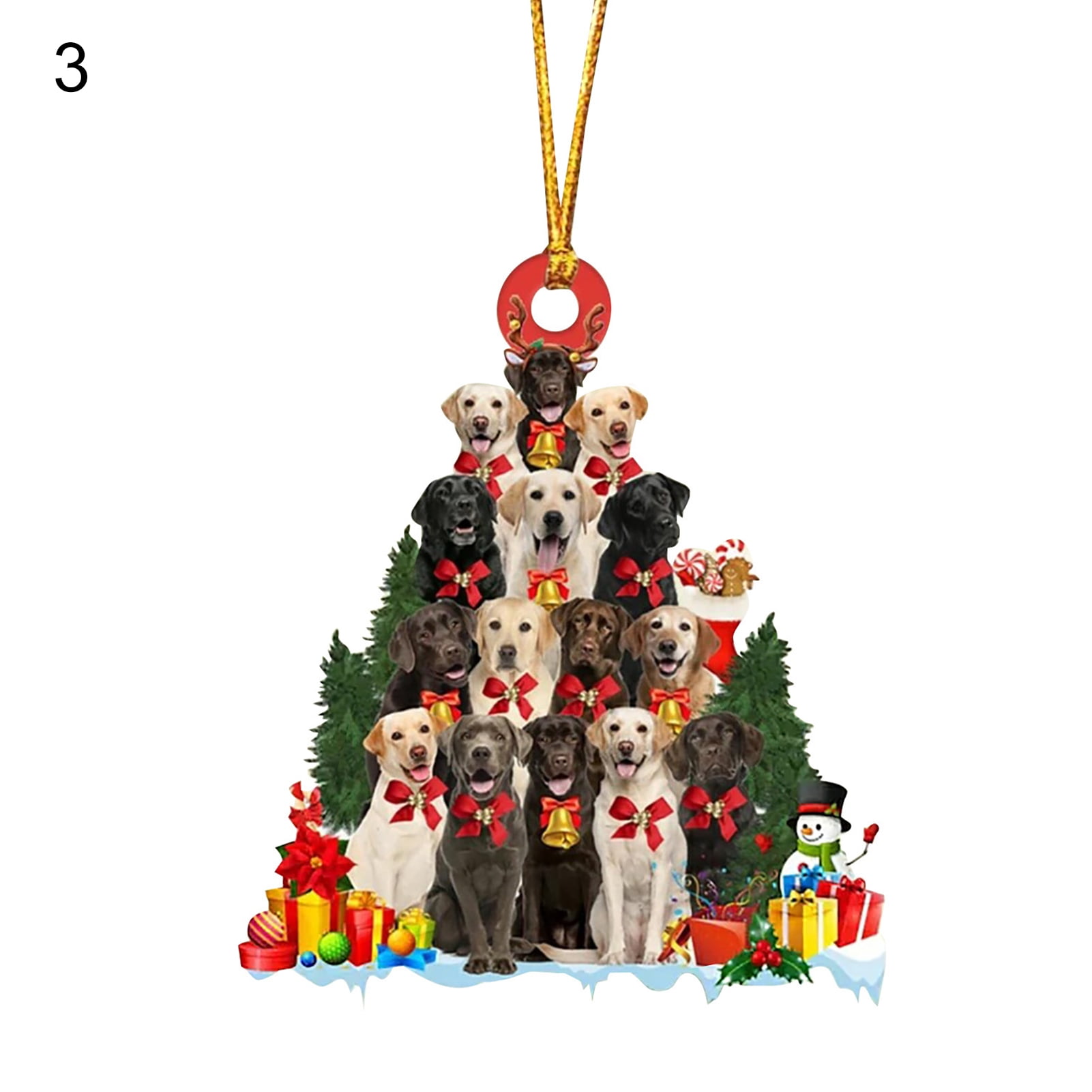 Christmas Ornaments Eye-catching Creative Shape Wood Christmas Tree ...