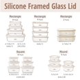 Glass Food Storage Containers with Glass Lids, Microwave Safe, Airtight ...