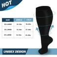 Plus Size Compression Socks For Women And Men Knee High Support Wide
