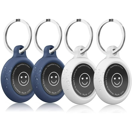 Keychain for Apple AirTags Holder, 4 Pack AirTag Case Air Tag with Key ...