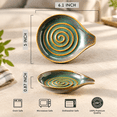 Special Green 1 Ceramic Spoon Rest 6.50 x 5.63 x 1.46 in Stove Top ...