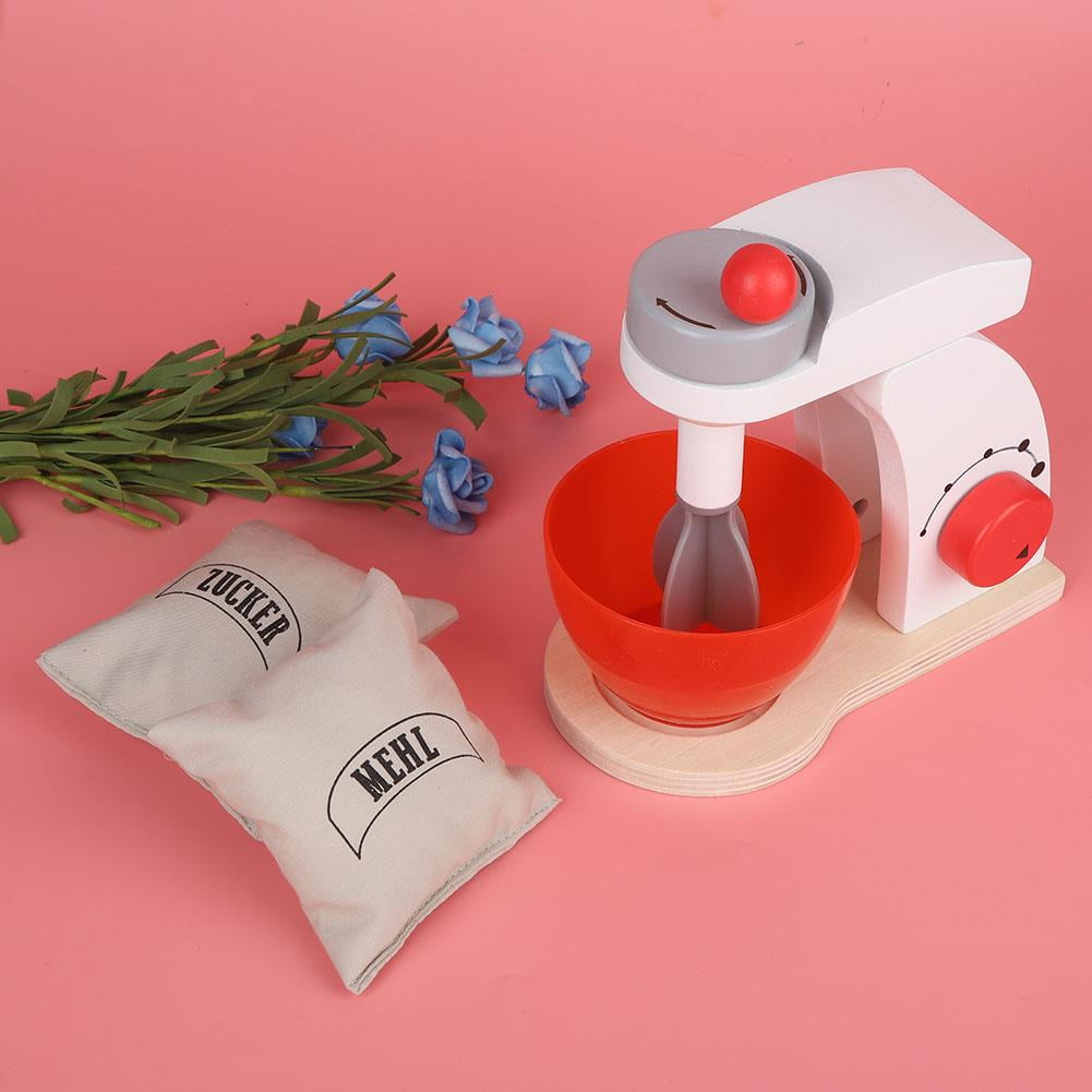 Sonew Wooden Pretend Play Simulation Toasters Bread Maker Blender ...