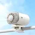 HIBIBUD Car Clip-On Air Conditioner Fan with LED Display - 360 ...