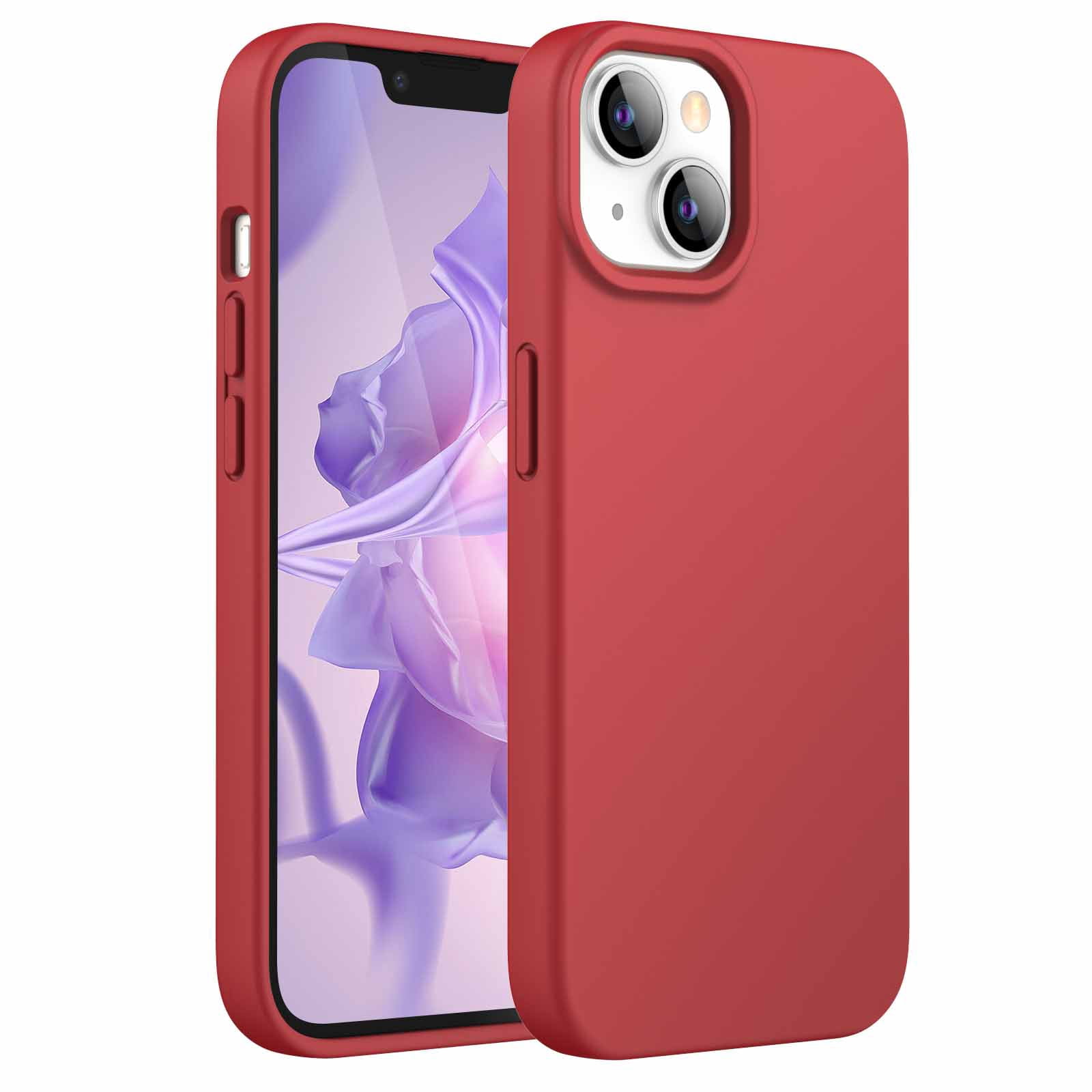 JETech Silicone Case for iPhone 14 6.1-Inch, Silky-Soft Touch Full-Body ...