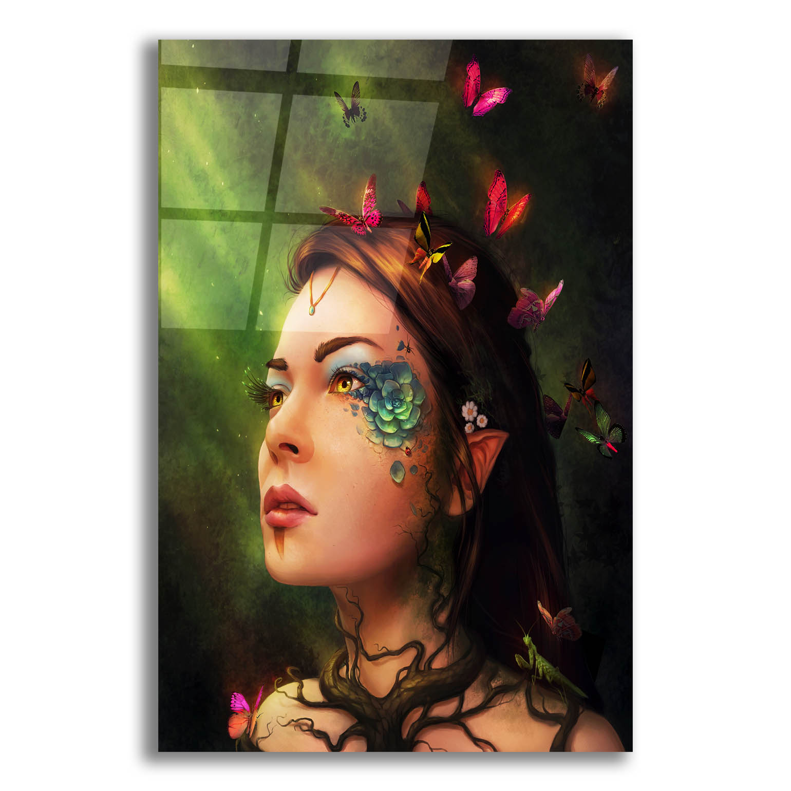 Epic Art 'Gaia' by JoJoesArt, Acrylic Glass Wall Art, 12"x16" - Walmart.com