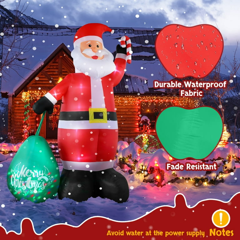 Large Christmas Inflatables 8 FT Huge Christmas Inflatables Santa