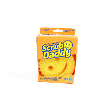 Scrub Daddy Original Scratch Free FlexTexture Scrubbing Sponge, Yellow ...