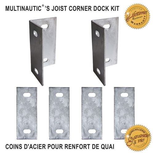 Click here for Multinautic Inside Joist Corner Dock Kit 2-3/4 X 5... prices