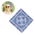 12PCS Handkerchief Towel Vintage Print Scarf for Women Square Kerchief ...