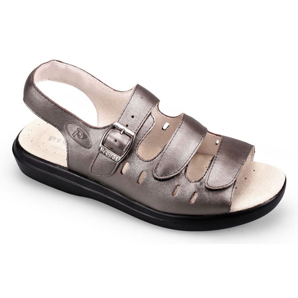 Women's Propet BREEZE Strap Sandals METALLIC 6 B - Walmart.com