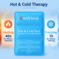Large Ice Packs for Injuries, Comfytemp Reusable Hot Cold Pack Wrap for ...