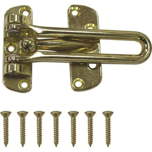 Swing Bar Security Door Guard, Polished Brass - Walmart.com - Walmart.com