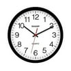 "Sharp 12"" Atomic Wall Clock, Battery Operated, Matte Black Modern ...