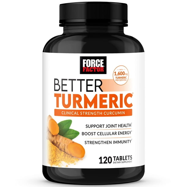 Suplemento Force Factor Better Turmeric Joint Support 120 comprimidos ...