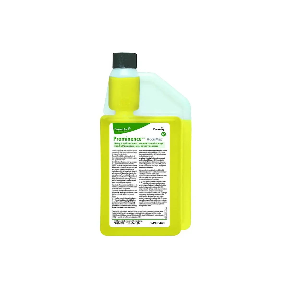 Diversey Accumix Prominence TM/MC Heavy Duty Floor Cleaner, 32 Ounce ...