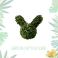 Artificial Greenery Stakes With Bunny Head Topiary Shape, Easter Porch ...