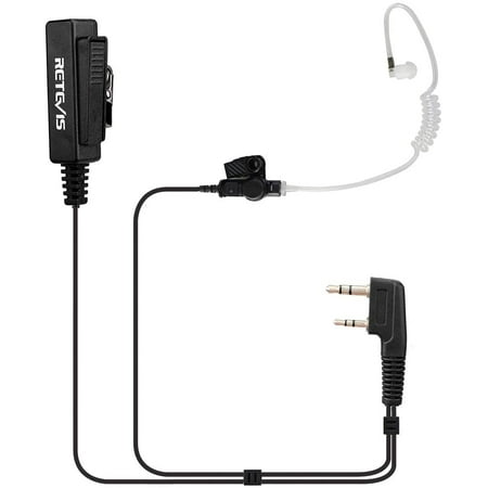 Walkie Talkie Headset 2 Pin Covert Acoustic Tube Secret Service ...